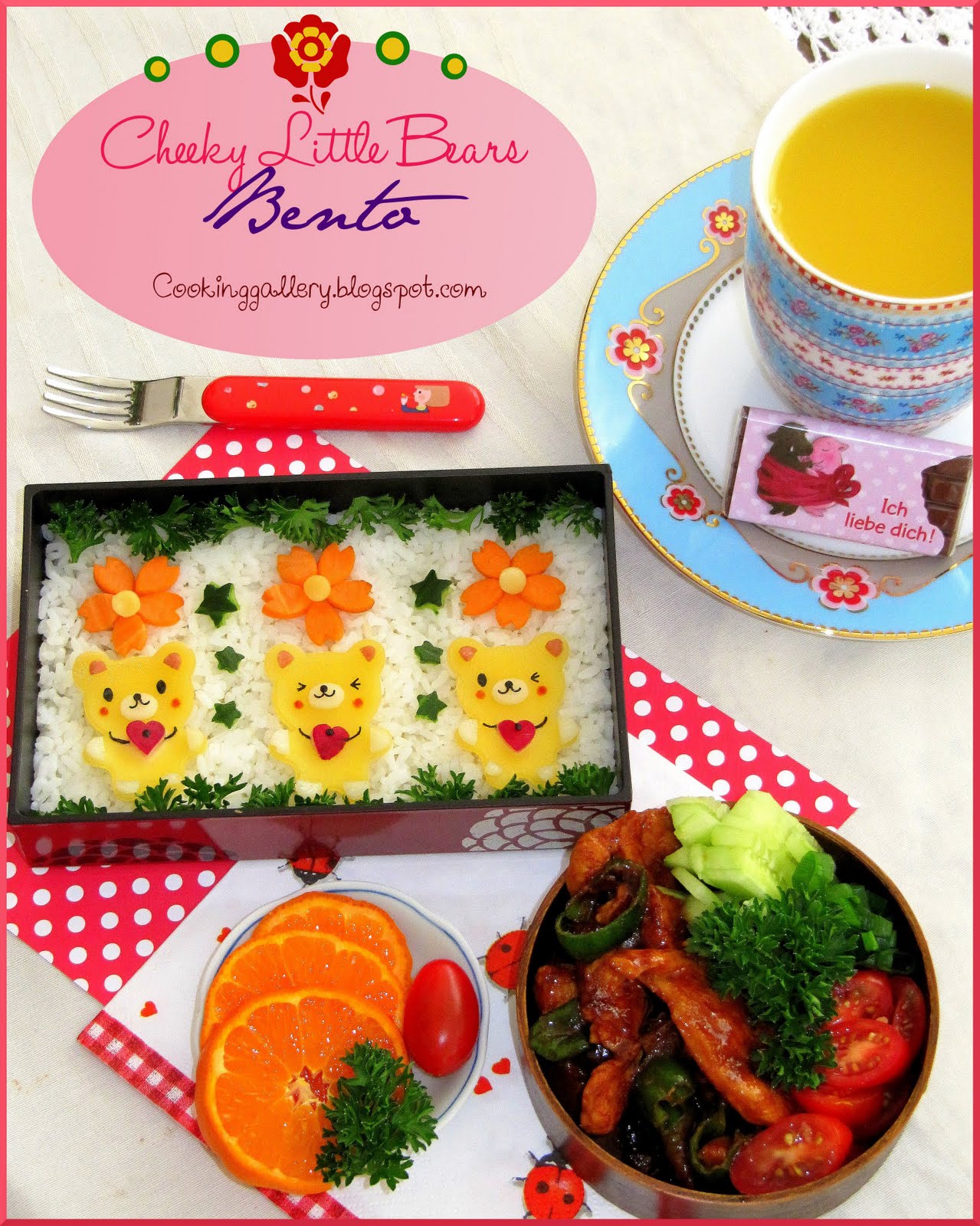Cheeky Little Bears Bento | Cooking Gallery