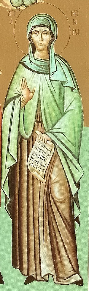 ORTHODOX CHRISTIANITY THEN AND NOW: Saint Nonna of Nazianzus, Mother of ...