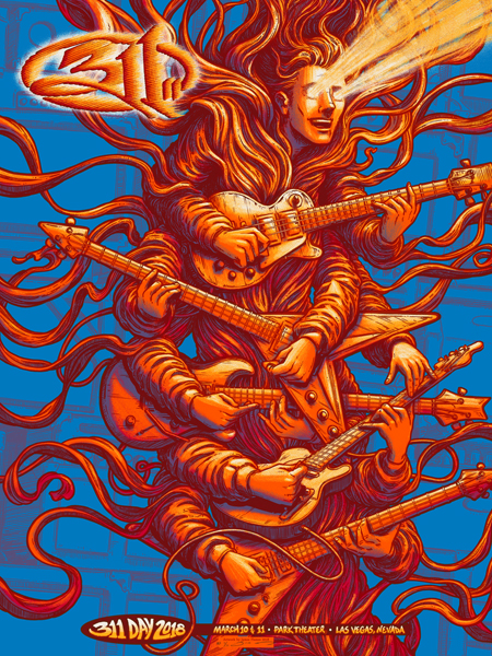 INSIDE THE ROCK POSTER FRAME BLOG: James Flames 311 Day Poster & Art ...
