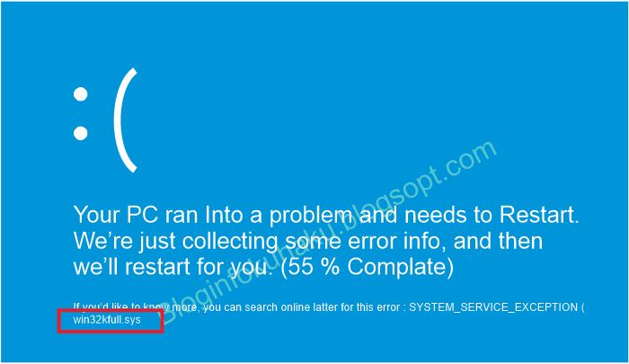 Cara mengatasi layar biru win32kfull.sys di windows 10 - Zona Pembelajar