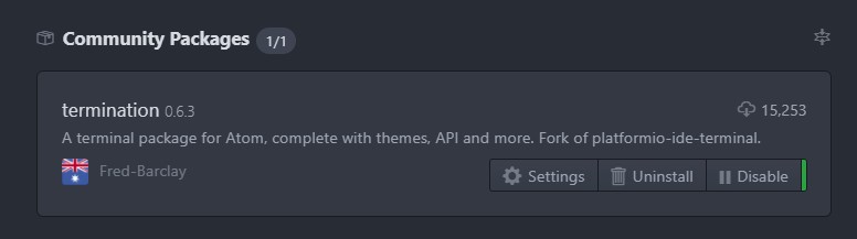 Cara Menampilkan console terminal Pada Atom