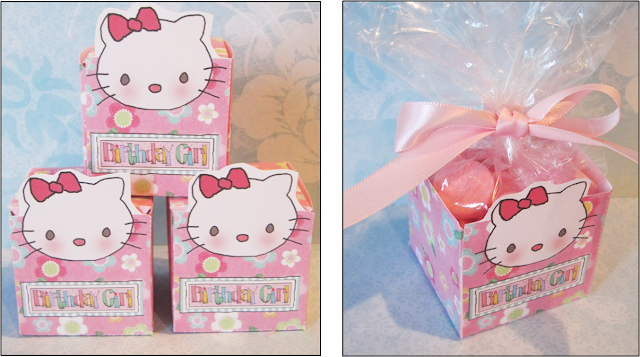 Homemade Party Favor Candy Box "Hello Kitty" - Parties and Patterns