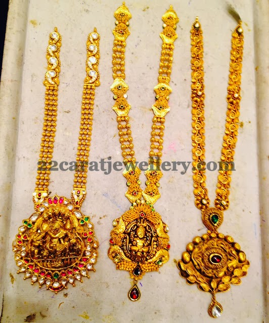 Latest Pattern Gold Haram Sets - Jewellery Designs