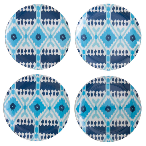 Ikat Melamine Plates – Everything Turquoise