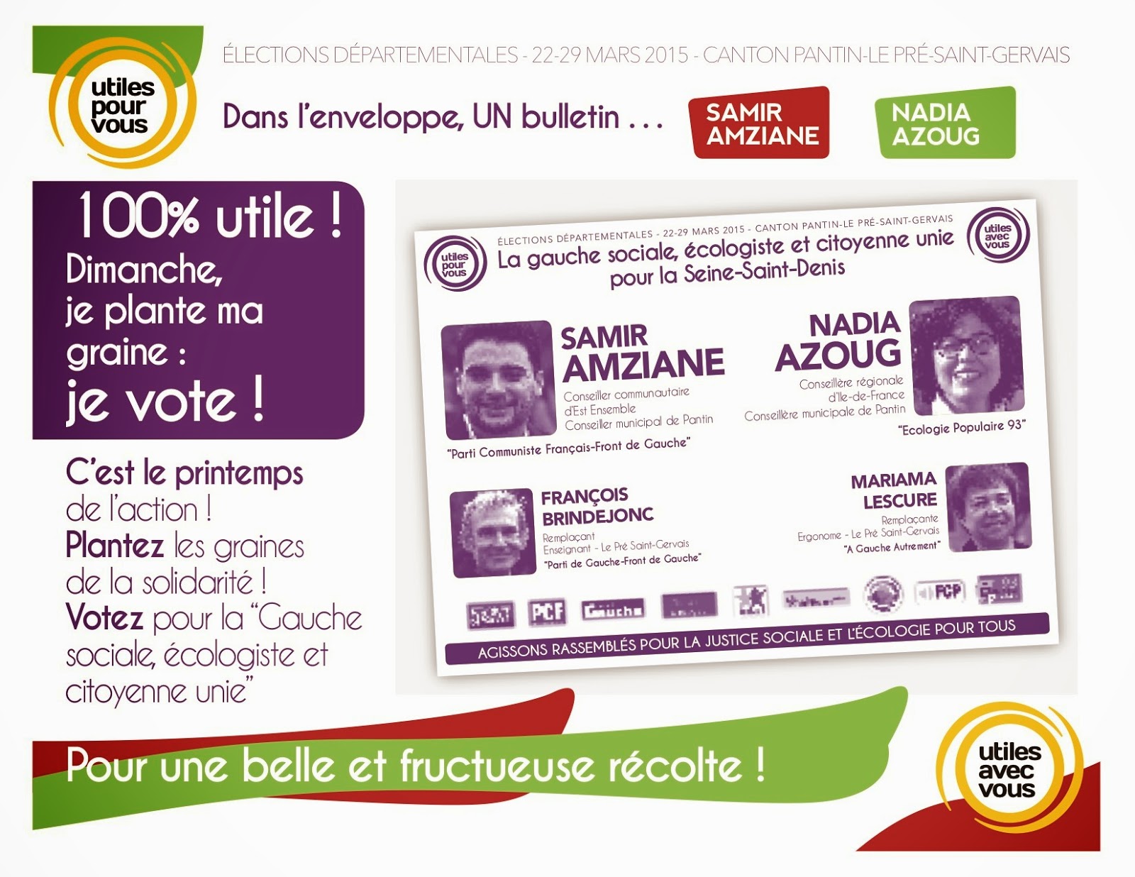 Le Parti de Gauche - Cercle de Pantin: Dimanche, votez pour la liste ...