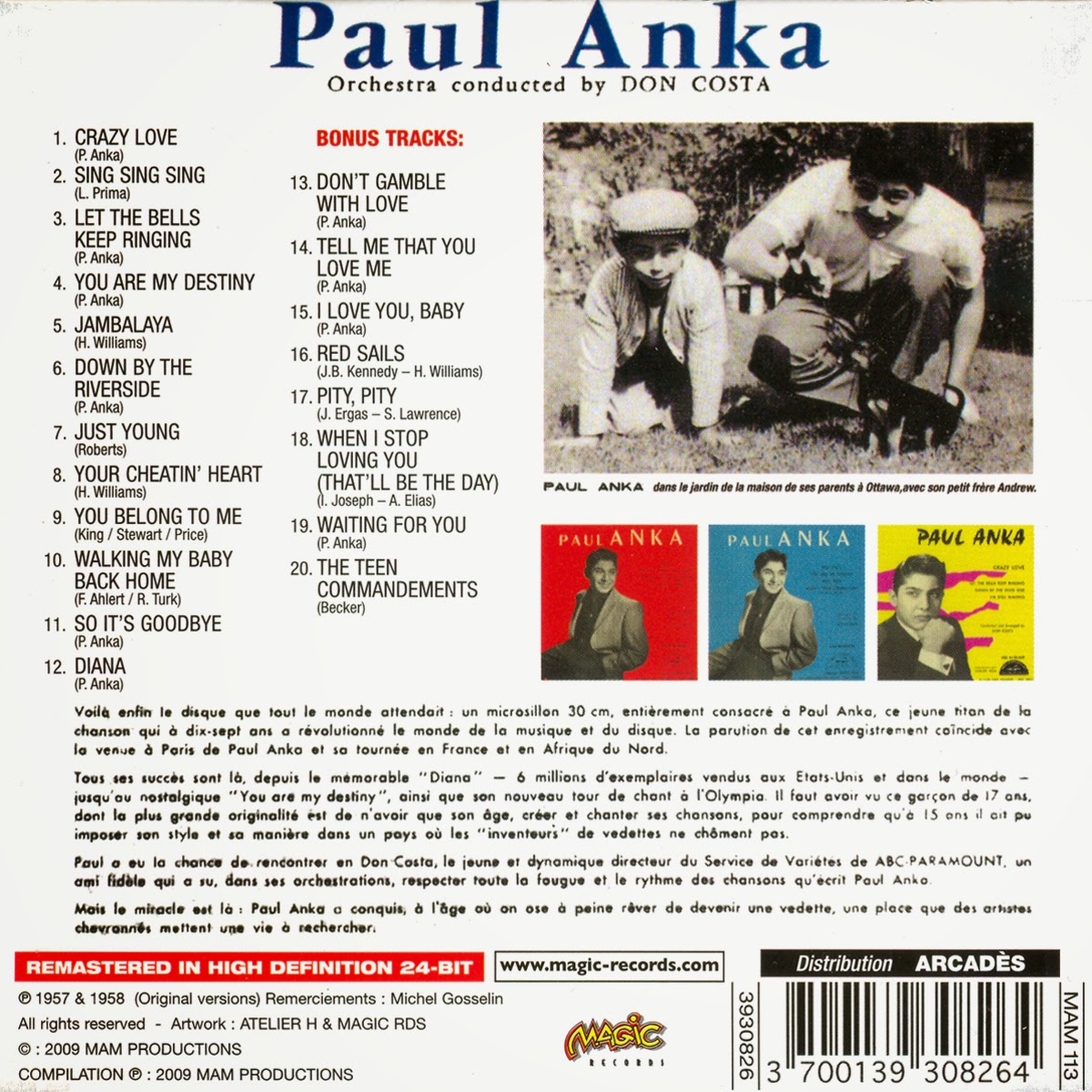 Momentos Mágicos: Paul Anka 1958 (1St Album Remastered)