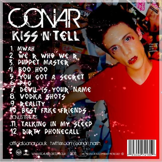 Conor; Media Blog: Back Cover and CD Spine.
