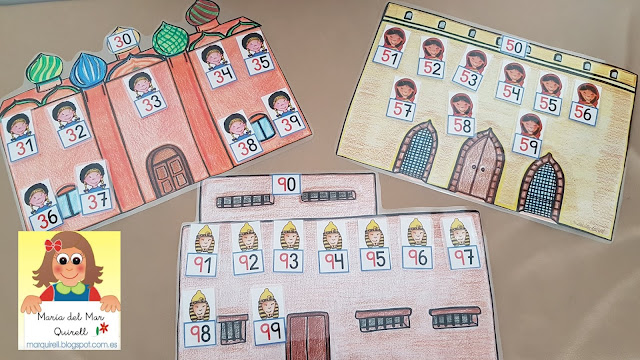 JUEGO ABN: "LAS FAMILIAS DE LOS NÚMEROS" PARA IMPRIMIR Y JUGAR