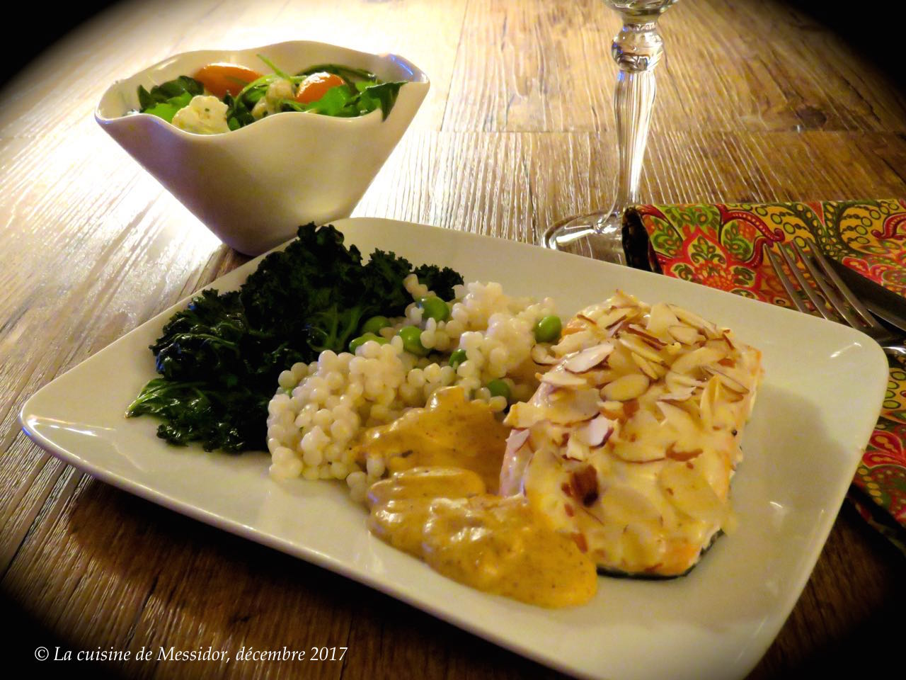 La cuisine de Messidor: Repas de saumon express, sauce minute au cari