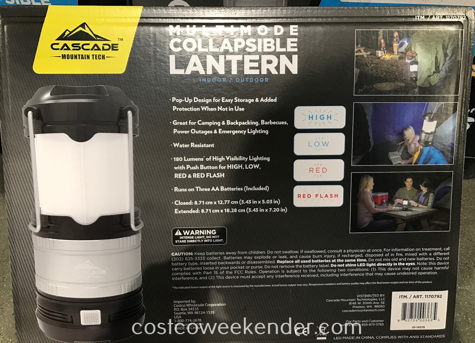 Cascade Mountain Tech Collapsible Lanterns (3 pack) | Costco Weekender