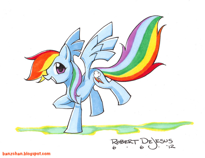 My Marker Sketch of Rainbow Dash : r/mylittlepony
