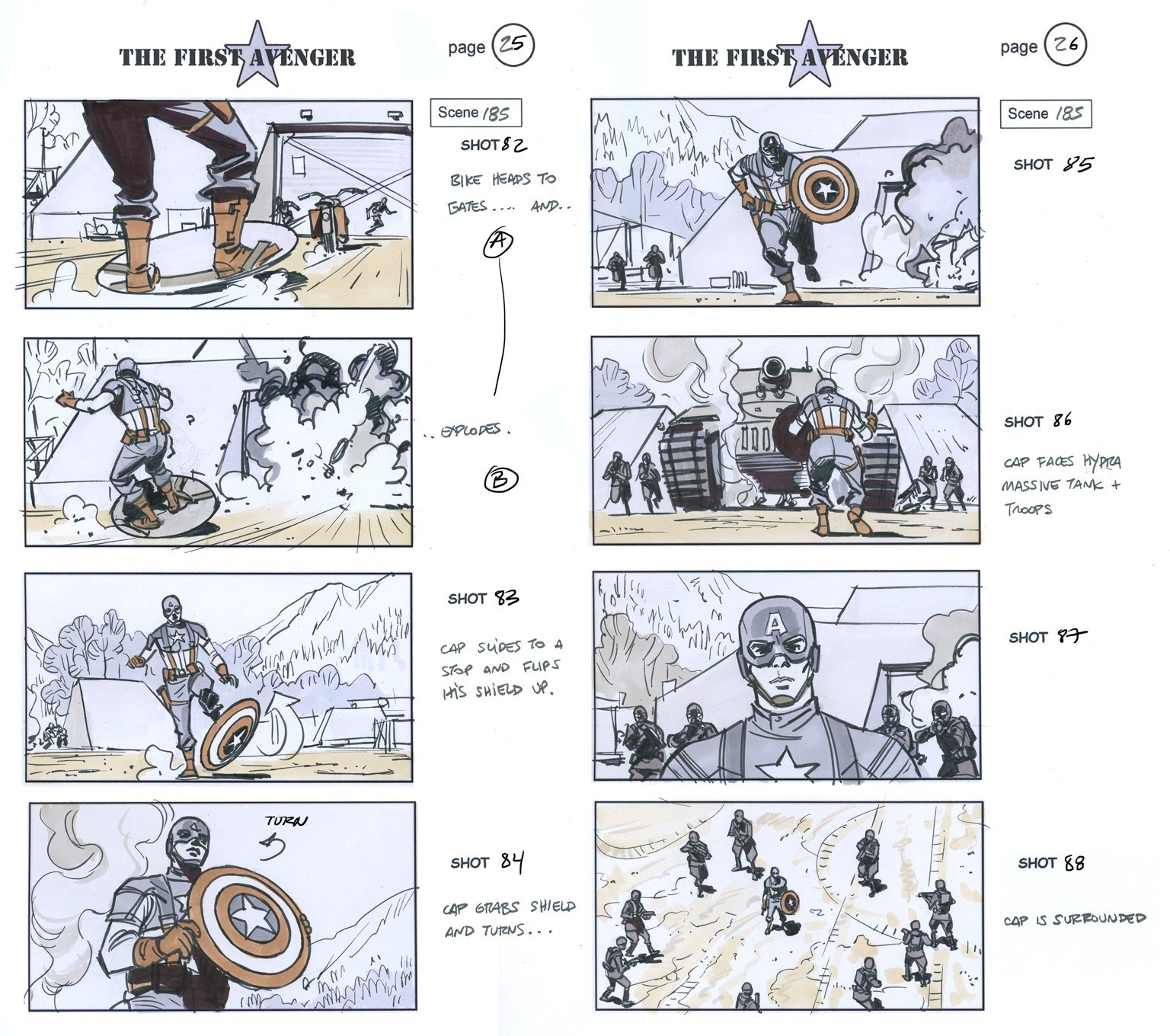 Captain America Strong-Arms Hydra in 'Captain America: The First ...