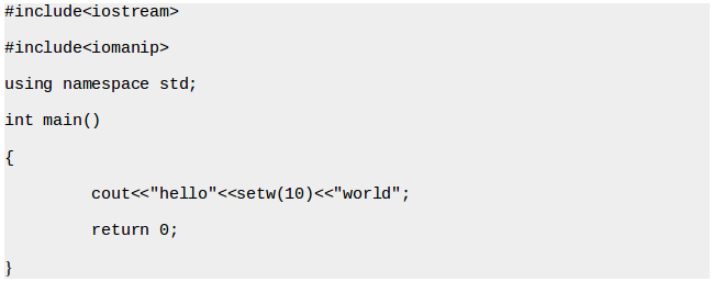 How A Setw Function Works ~ Comsciguide