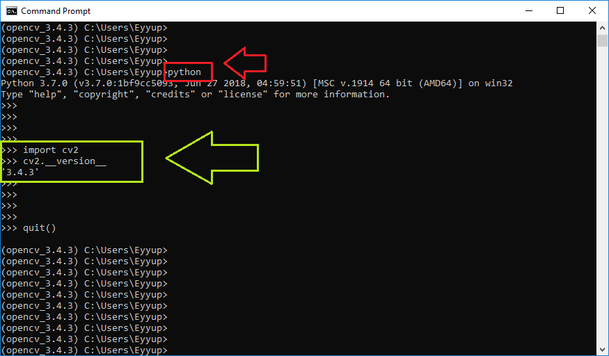 Yapay Zeka Labs: OpenCV (Python) Kütüphanesinin Windows'a Kurulumu