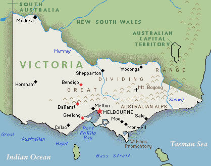 Victoria Map Pictures | Map of Australia Region Political