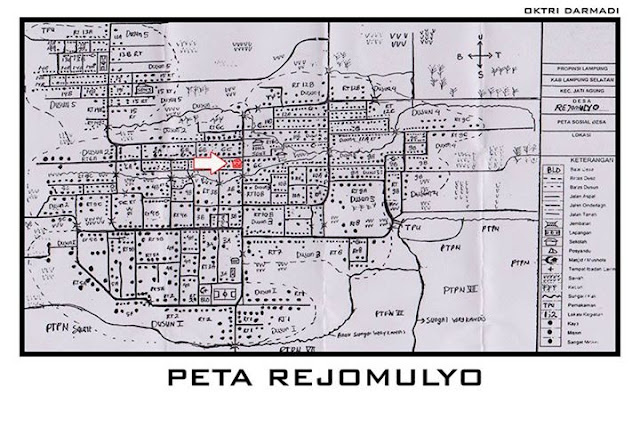 Map Desa Rejomulyo, Jati Agung, Lampung Selatan | Desa Rejomulyo
