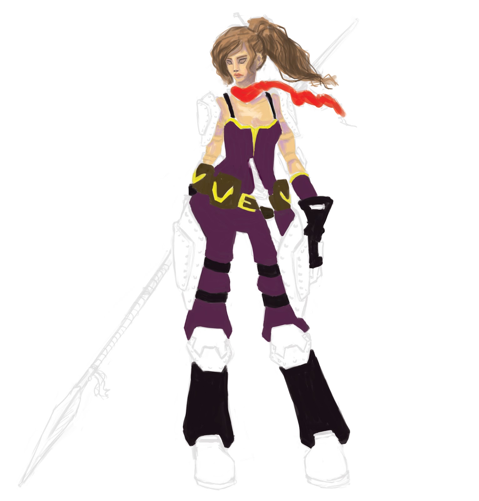 SJWoo Art Blog: Female Lancer