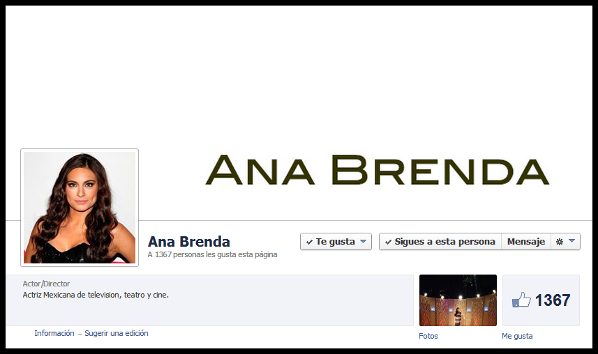 AnaBrendac Team: Ana Brenda presenta su Pagina Oficial en Facebook