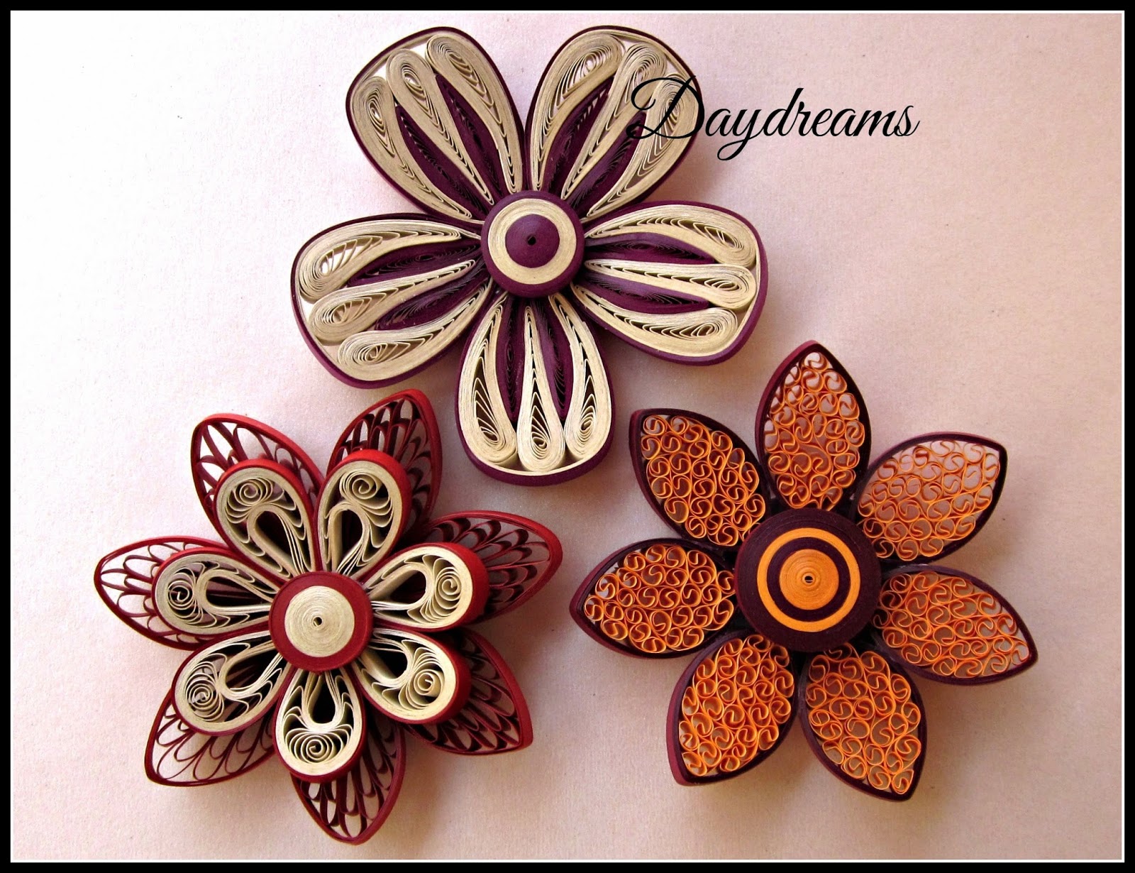 DAYDREAMS: For my love for Quilled flowers