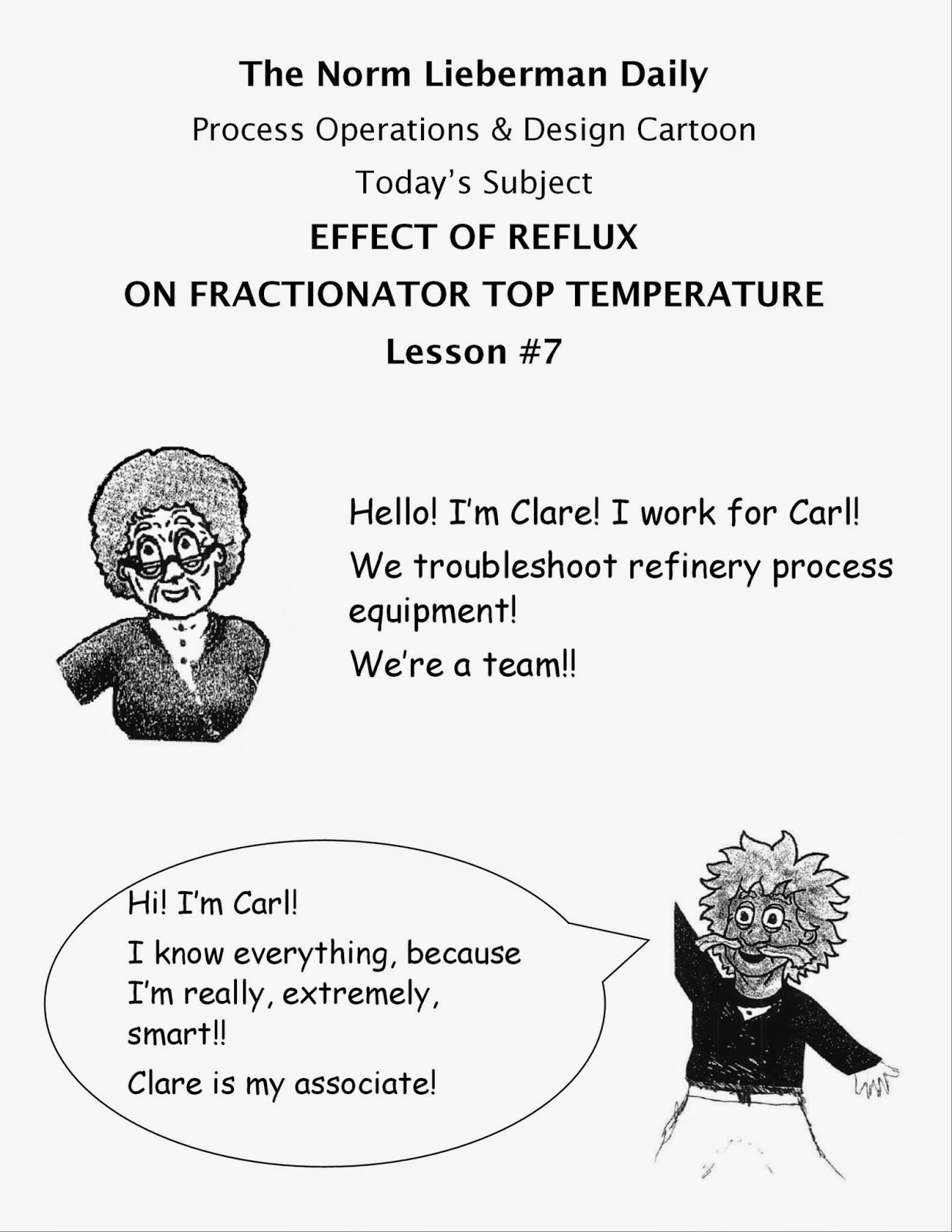 Ask Norm Lieberman: EFFECT OF REFLUX ON FRACTIONATOR TOP TEMPERATURE ...