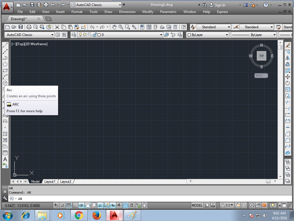 Draw an ARC in AutoCad - Mechanical-Master