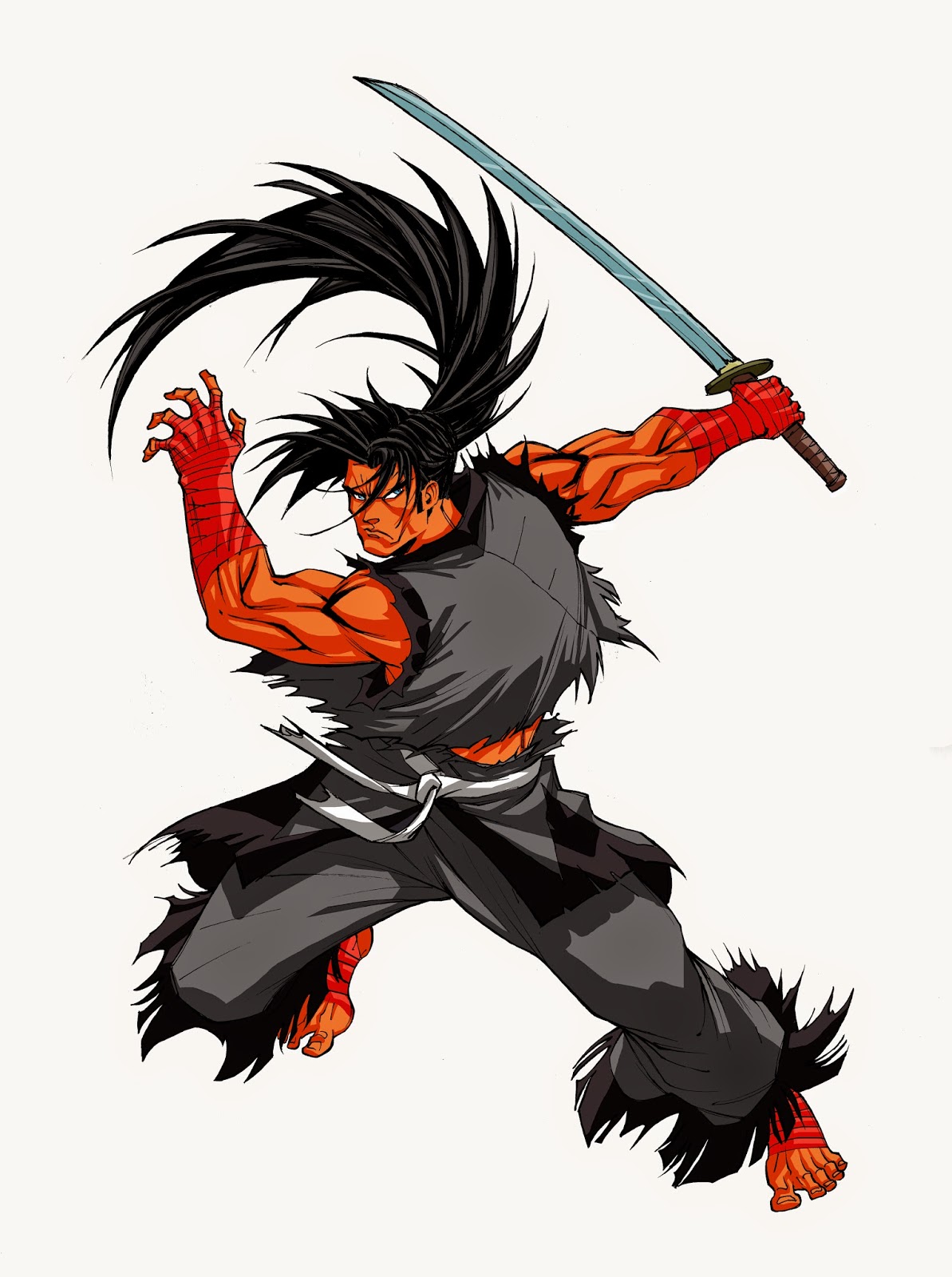 Ezequiel Assis: Haohmaru- A less distorted version of a Haohmaru ( from ...