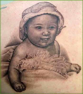 Rad Tats!: Pretty, pretty little baby face!