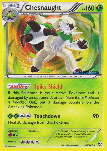 Chesnaught -- Pokemon X and Y Card Review | PrimetimePokemon's Blog