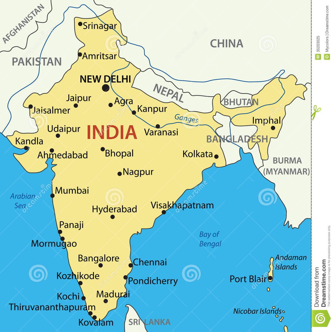 Las maravillas de India: Ubicación Geografica