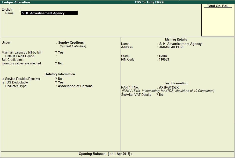 Lesson 43 TDS Tax Deducted At Source In Tally ERP9 lesson-43-tds-tax-deducted-at-source-in-tally-erp9