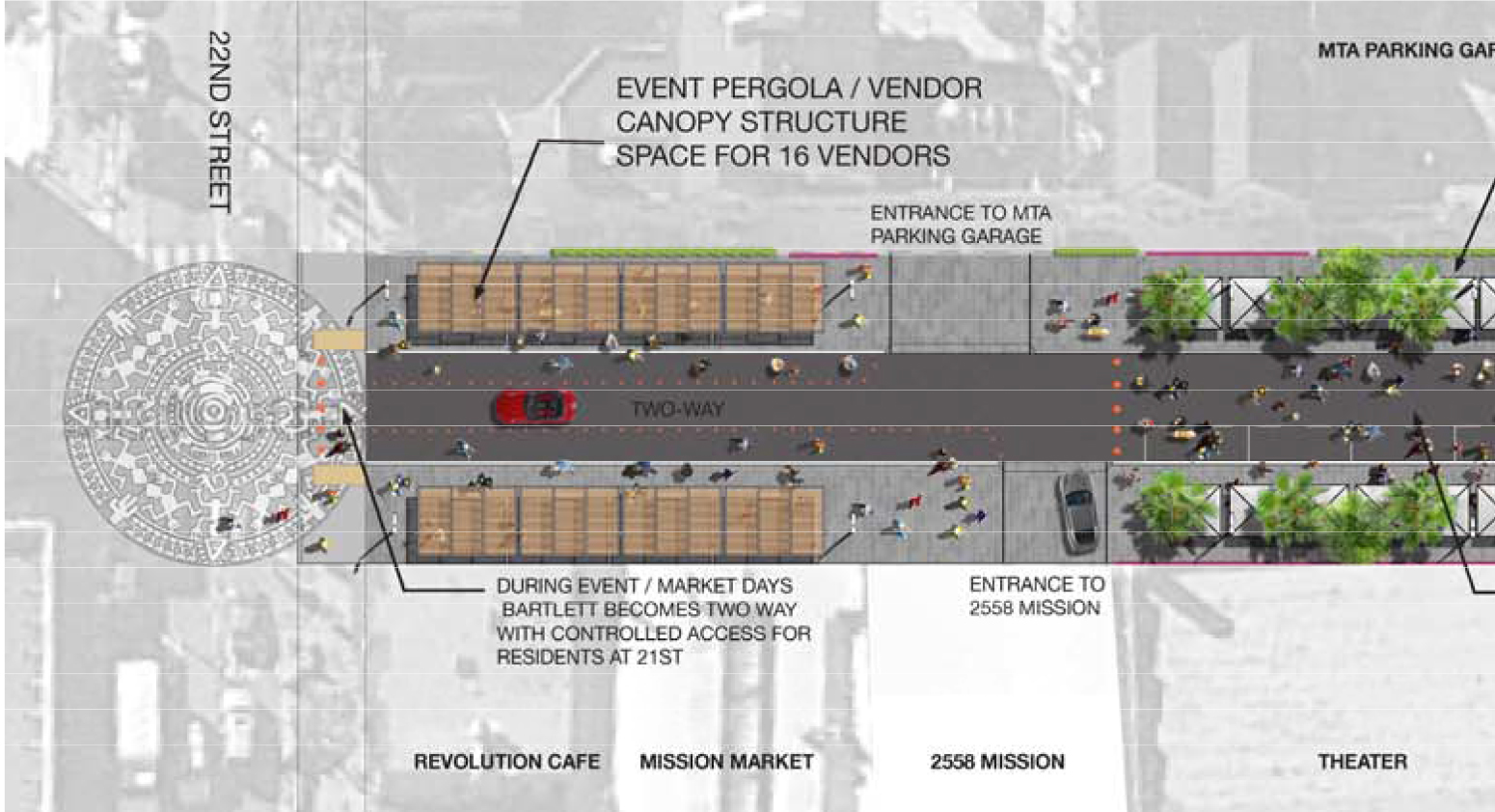 Mercado Plaza - Bartlett St Redesigned