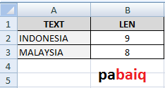 Contoh Fungsi Teks Pada Ms. Excel - blog | pabaiq