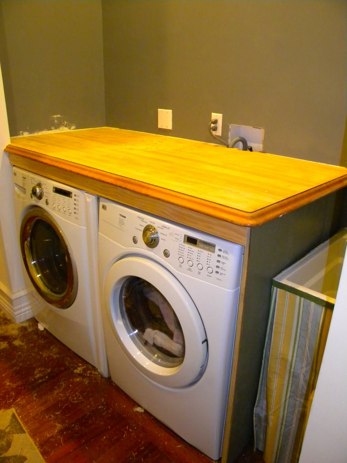 A Tailored Abode: A Laundry Room Makeover with Built-in folding area ...