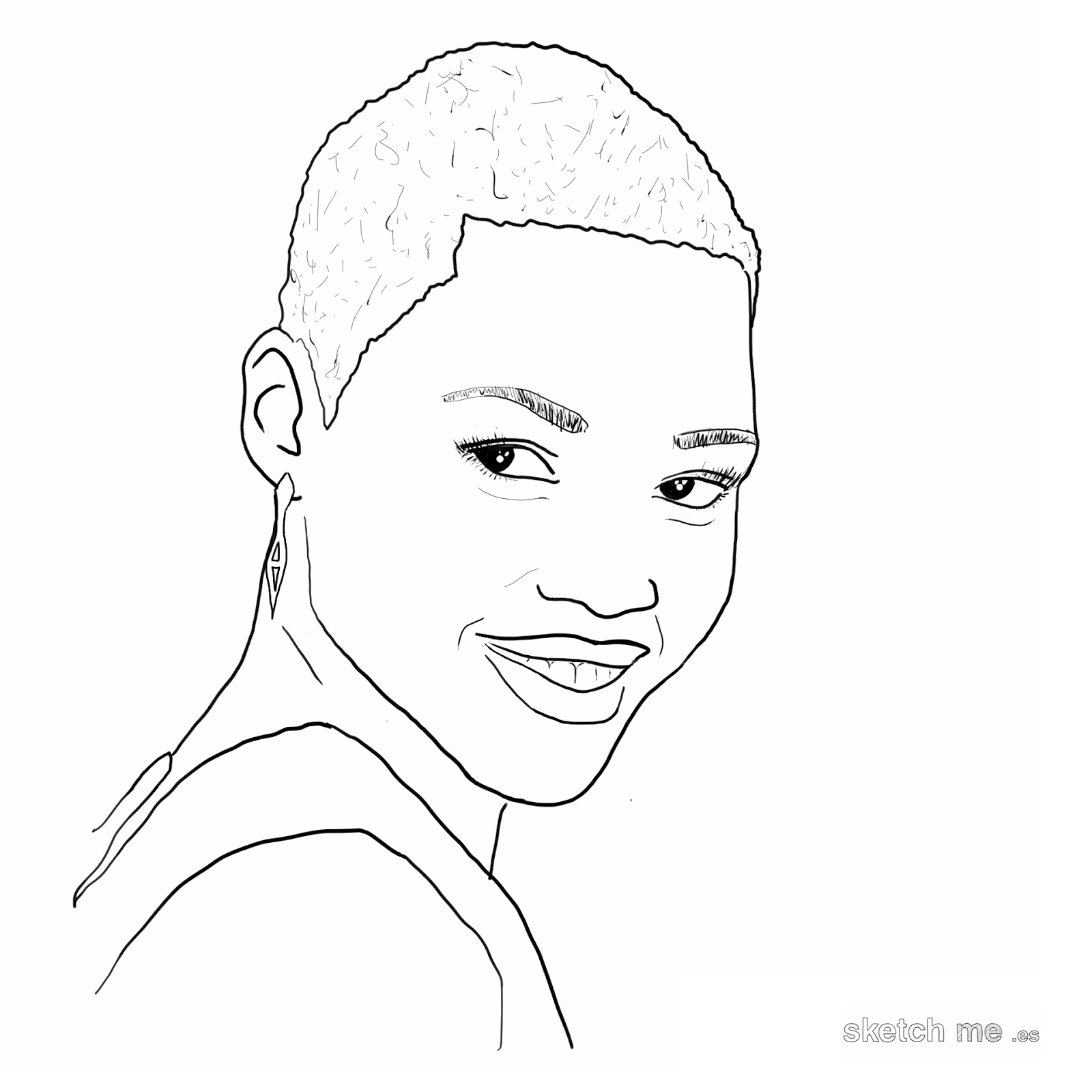 Lupita Nyong'o - sketch me. CUSTOM PORTRAITS for facebook and twitter ...