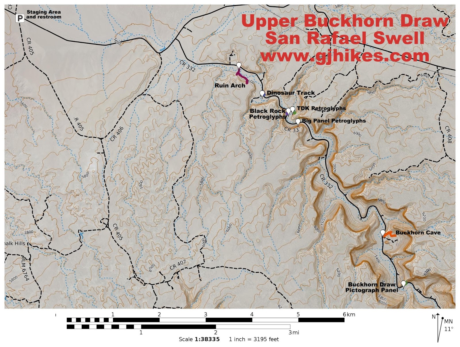 gjhikes.com: Buckhorn Wash Pictograph Panel