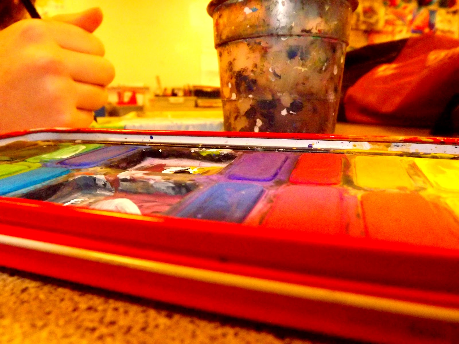 Because life's an inspiration.: Art lesson + boredom