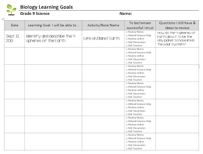 10 Learning Goal Tips + FREEBIE | Mrs. Brosseau's Binder