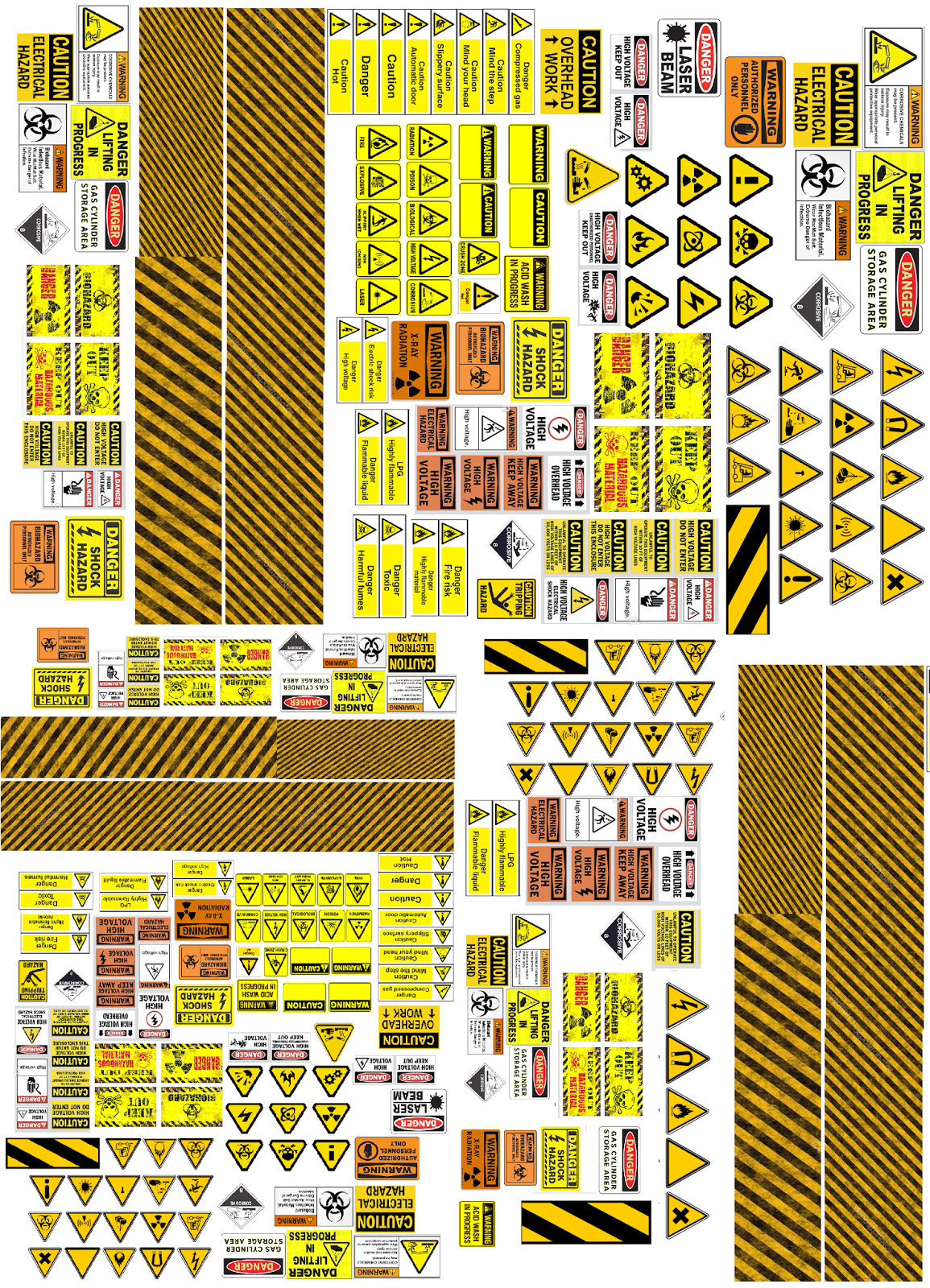 Bloodbeard's Garage: Printable: Warning and Danger Signs