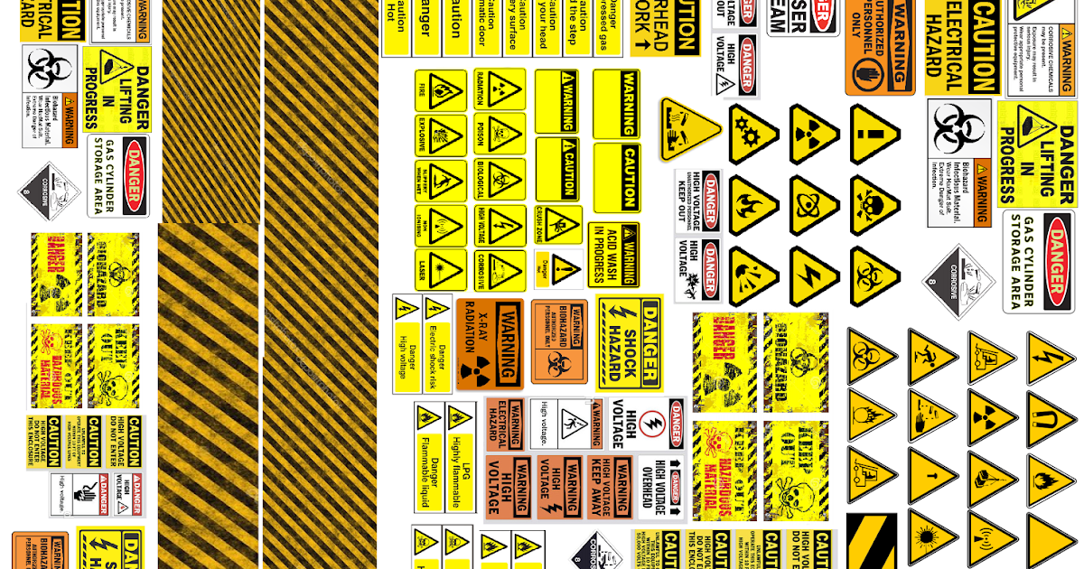 Bloodbeard's Garage: Printable: Warning and Danger Signs