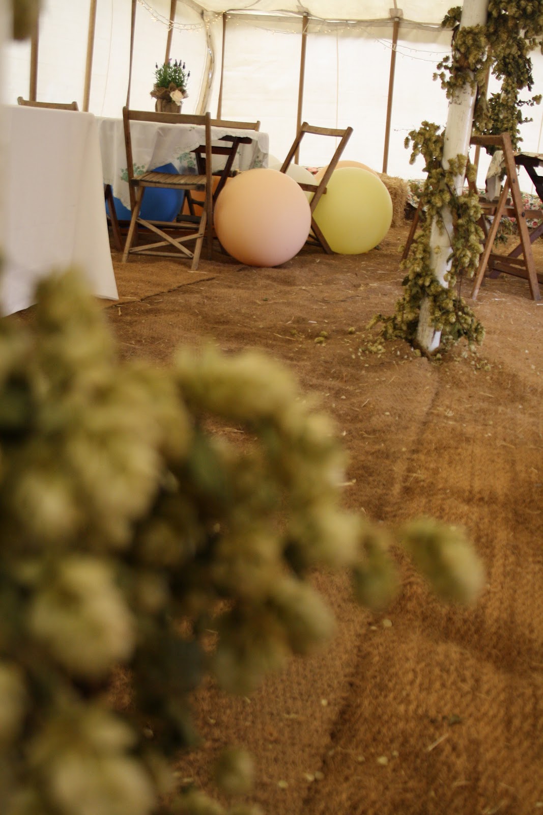 The Blossom Tree: Rustic Marquee Wedding