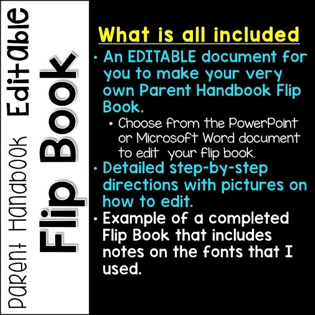 Parent Handbook FlipBook! Back to School! - A Spoonful of Learning