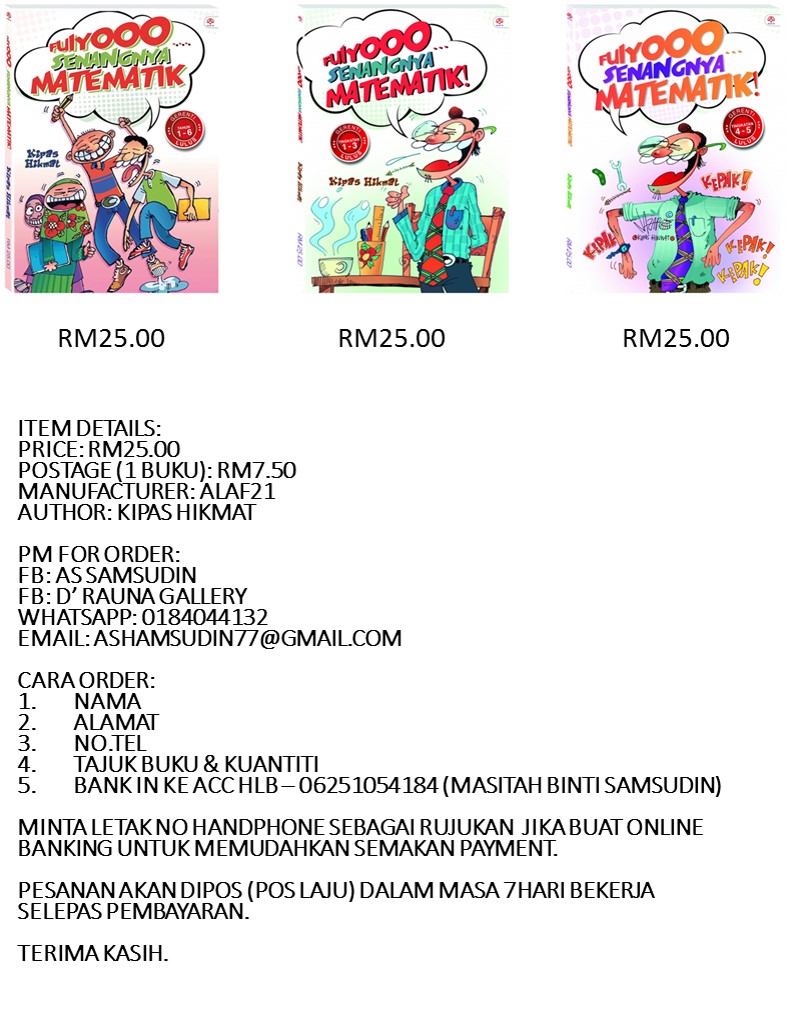 As Samsudin: Review Buku #4: Fuiyoo... Senangnya Matematik