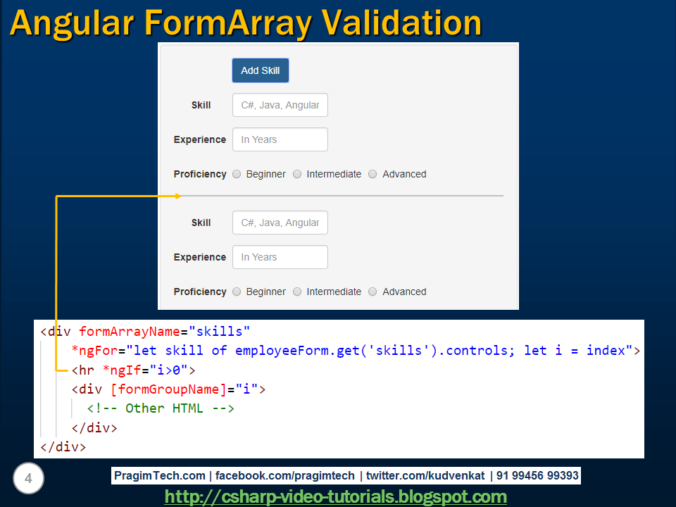 Sql server, .net and c# video tutorial: Angular formarray validation ... Sql server, .net and c# video tutorial: Angular formarray validation ...