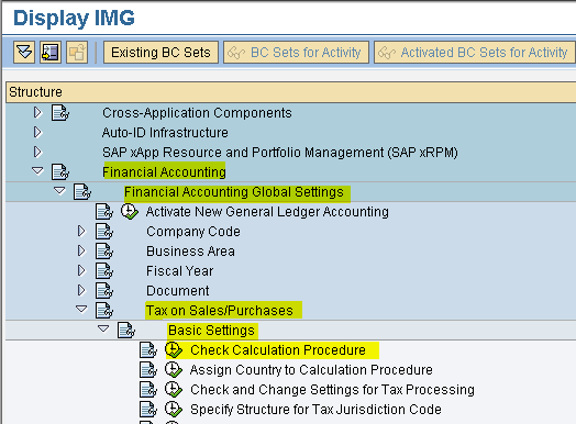 SAP - FICO MODULE LEARNING: Define Tax Procedure in SAP