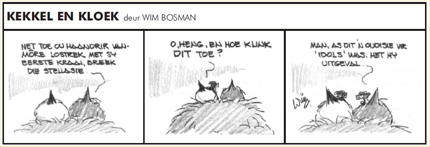 South African Comic Books: Wim Bosman