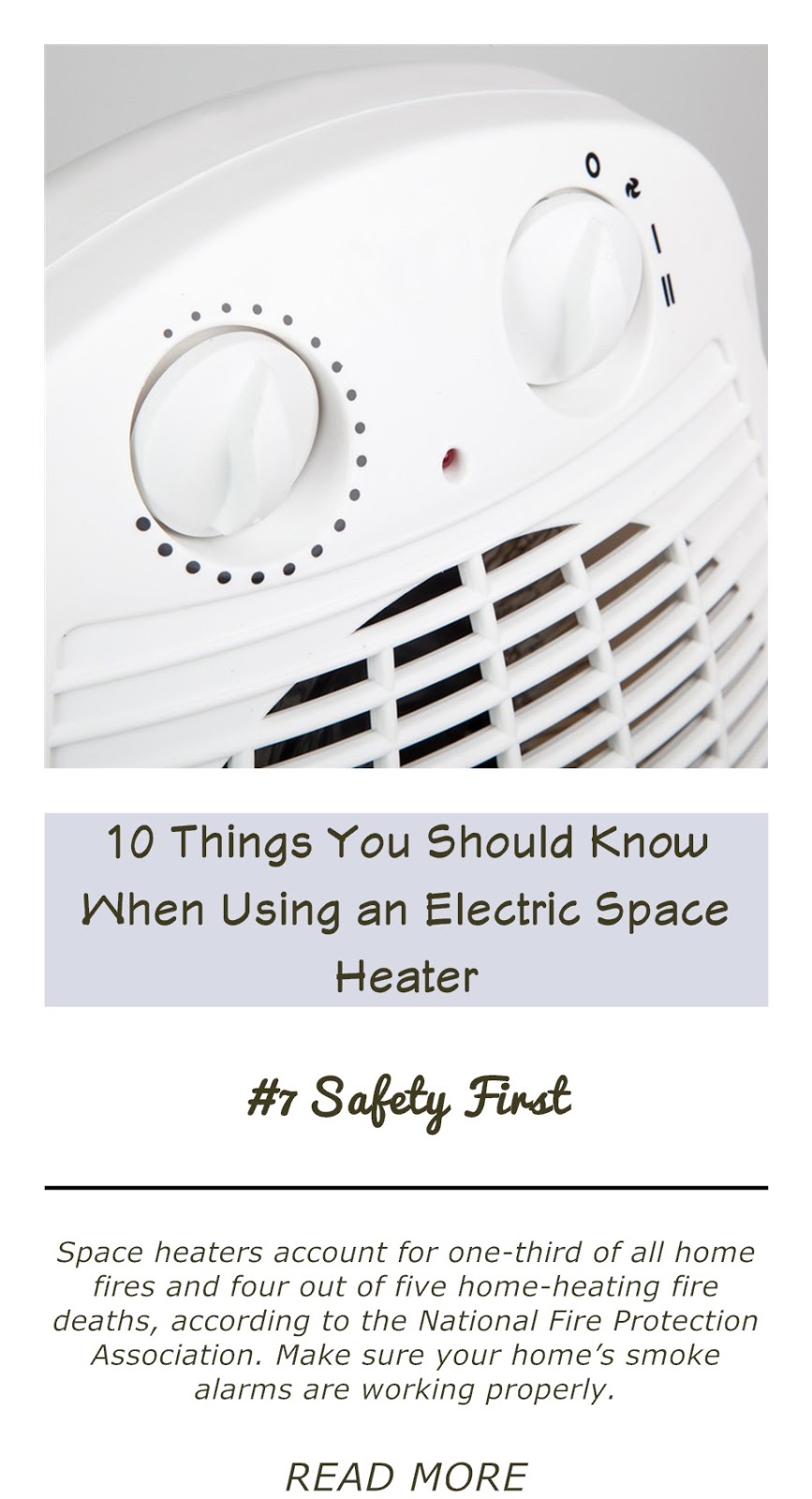 10 Things You Should Know When Using an Electric Space Heater