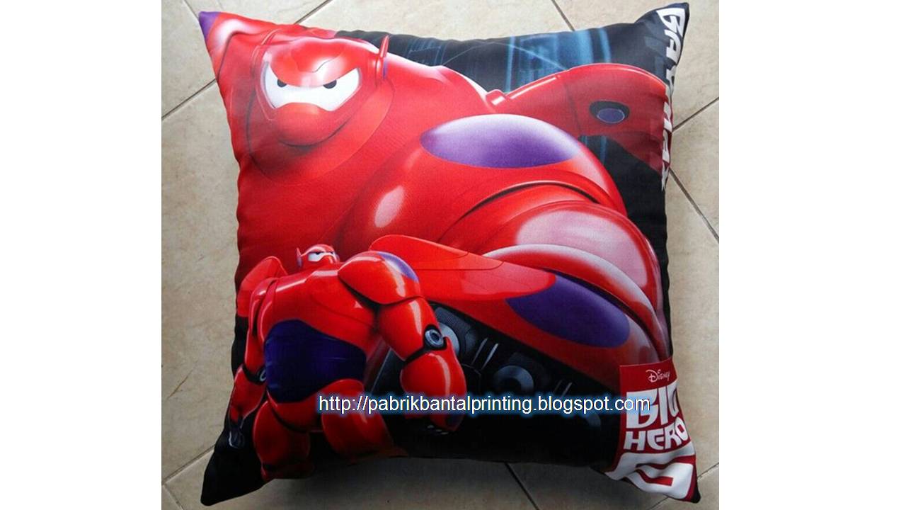 Bantal Print Custom, Bantal Hias, Bantal Karakter