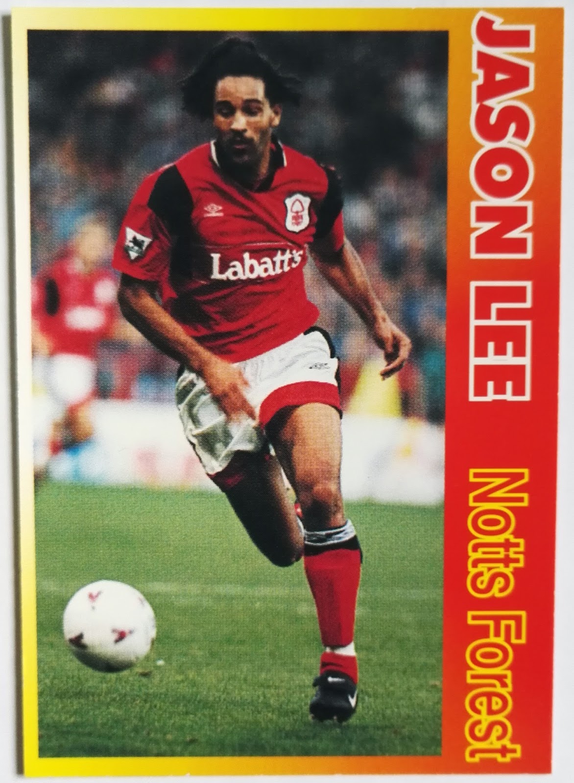 NFFC Cards & Stickers: One Touch Premier Striker Jason Lee