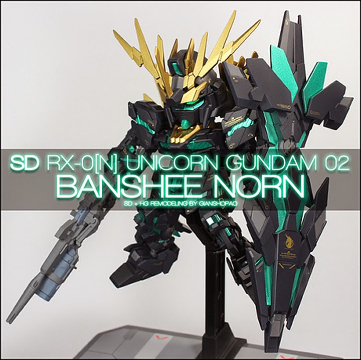 GUNDAM GUY: SD + HG Banshee Norn - Customized Build