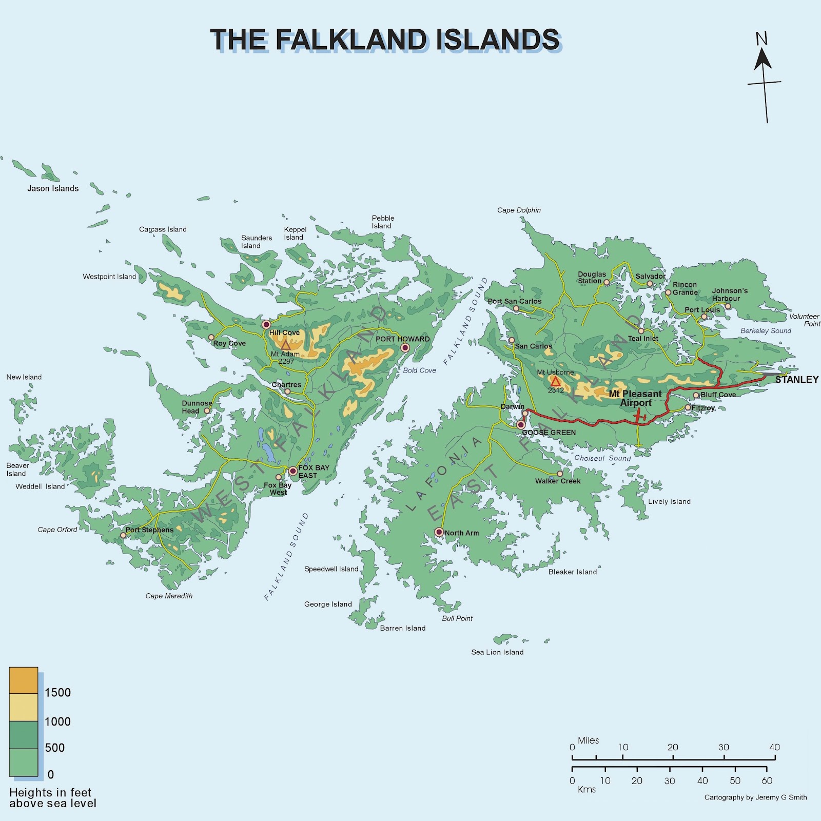 FALKLAND ISLANDS MAPS